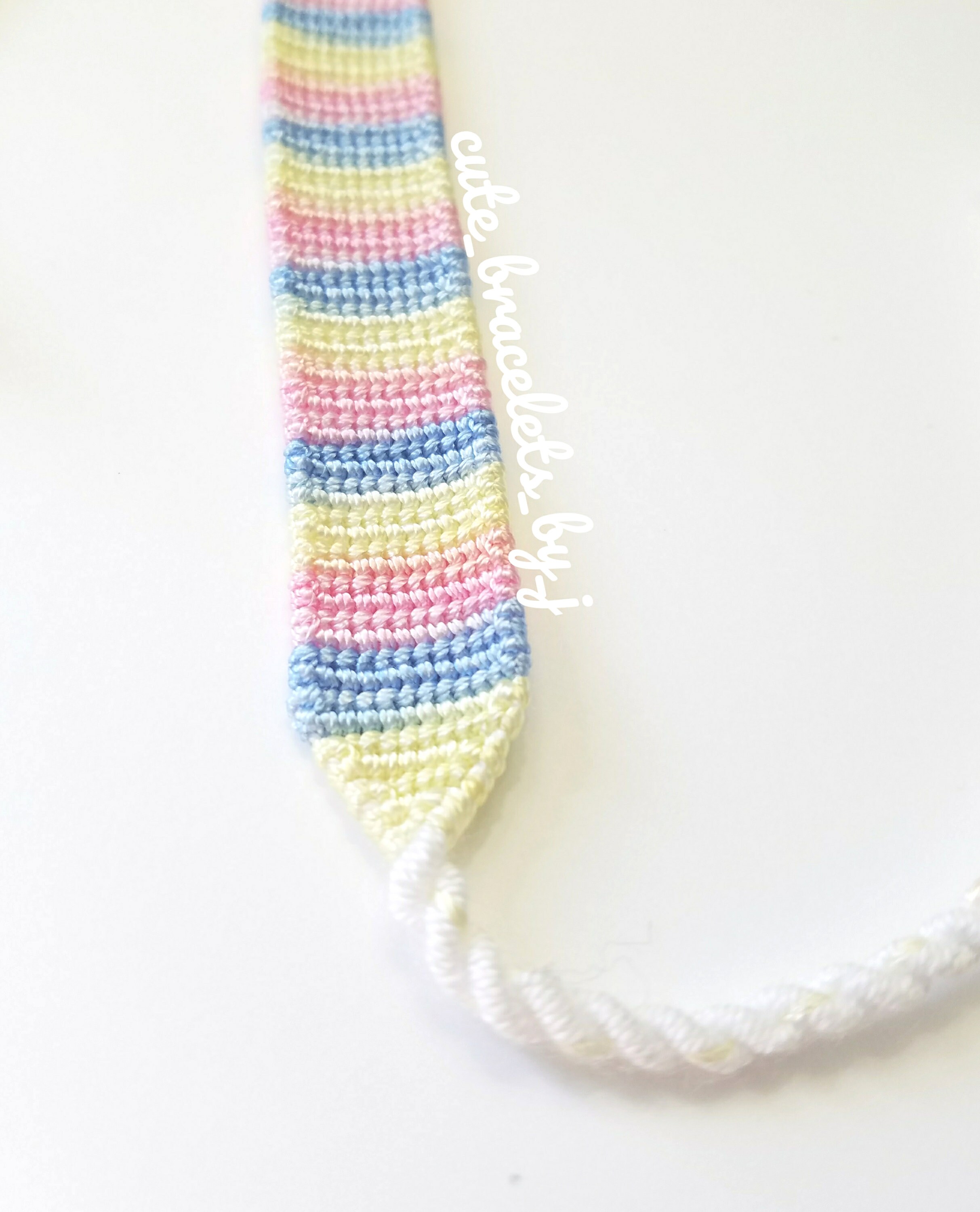 Color Changing Pastel Bracelet, Alpha Bracelet, Friendship Bracelet ...