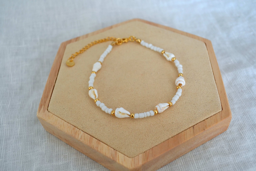 Shell Anklet // Anklet Summer // Anklet Beach // Festival Anklet ...