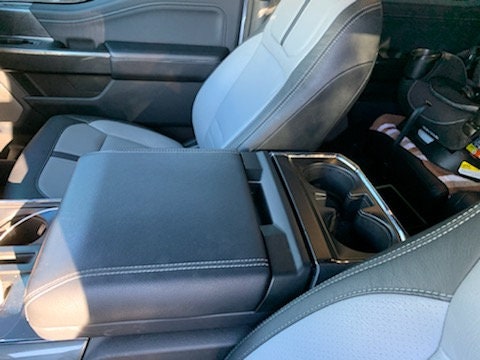 Ford F-150 Fits 2021 & up W/ Work Station Console Lid Cover in Neoprene ...