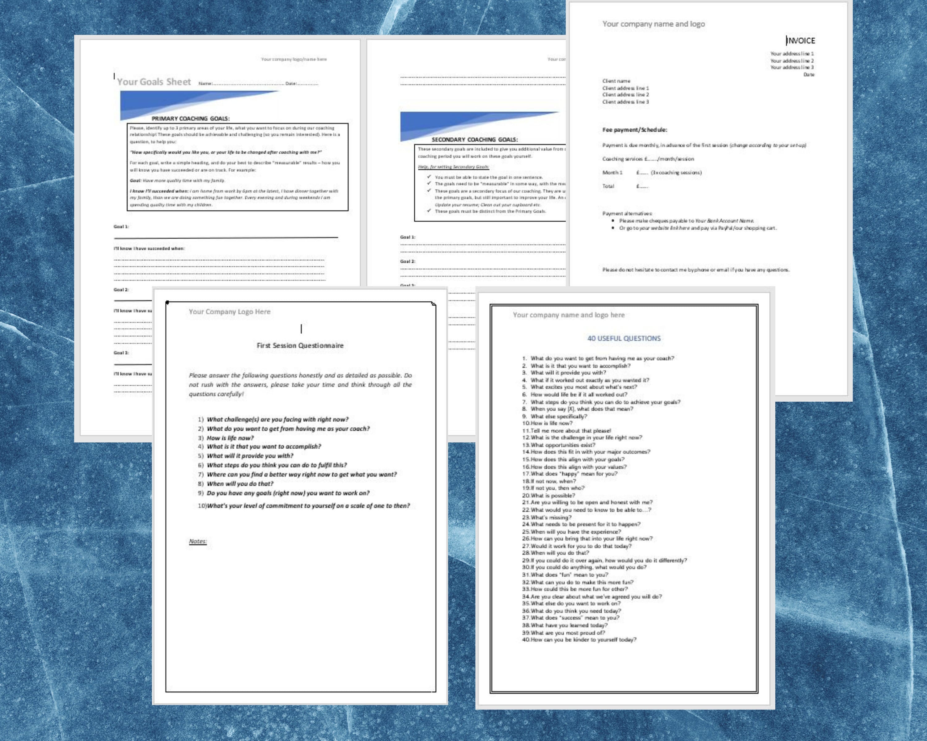 4 Essential Life Coaching Forms - Etsy