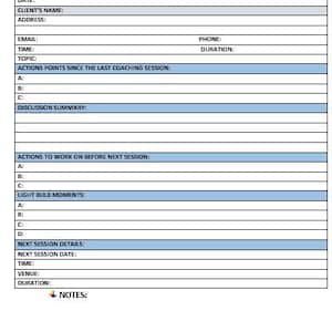 5 Essential Life Coaching Forms Instant Download - Etsy