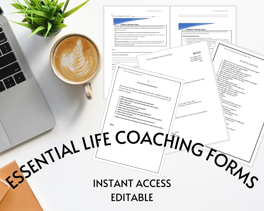 4 Essential Life Coaching Forms - Etsy