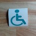 Handicap Wheelchair Sticker Decal Vinyl Decal Sticker Car | Etsy