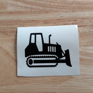 Bulldozer Construction Worker Vinyl Decal 22 Colors 10 Sizes to Choose ...