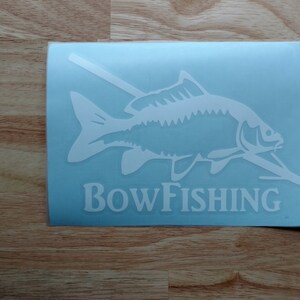 Bow Fishing Carp Fishing Vinyl Fishing Decal Sticker 22 Colors 9 Sizes ...