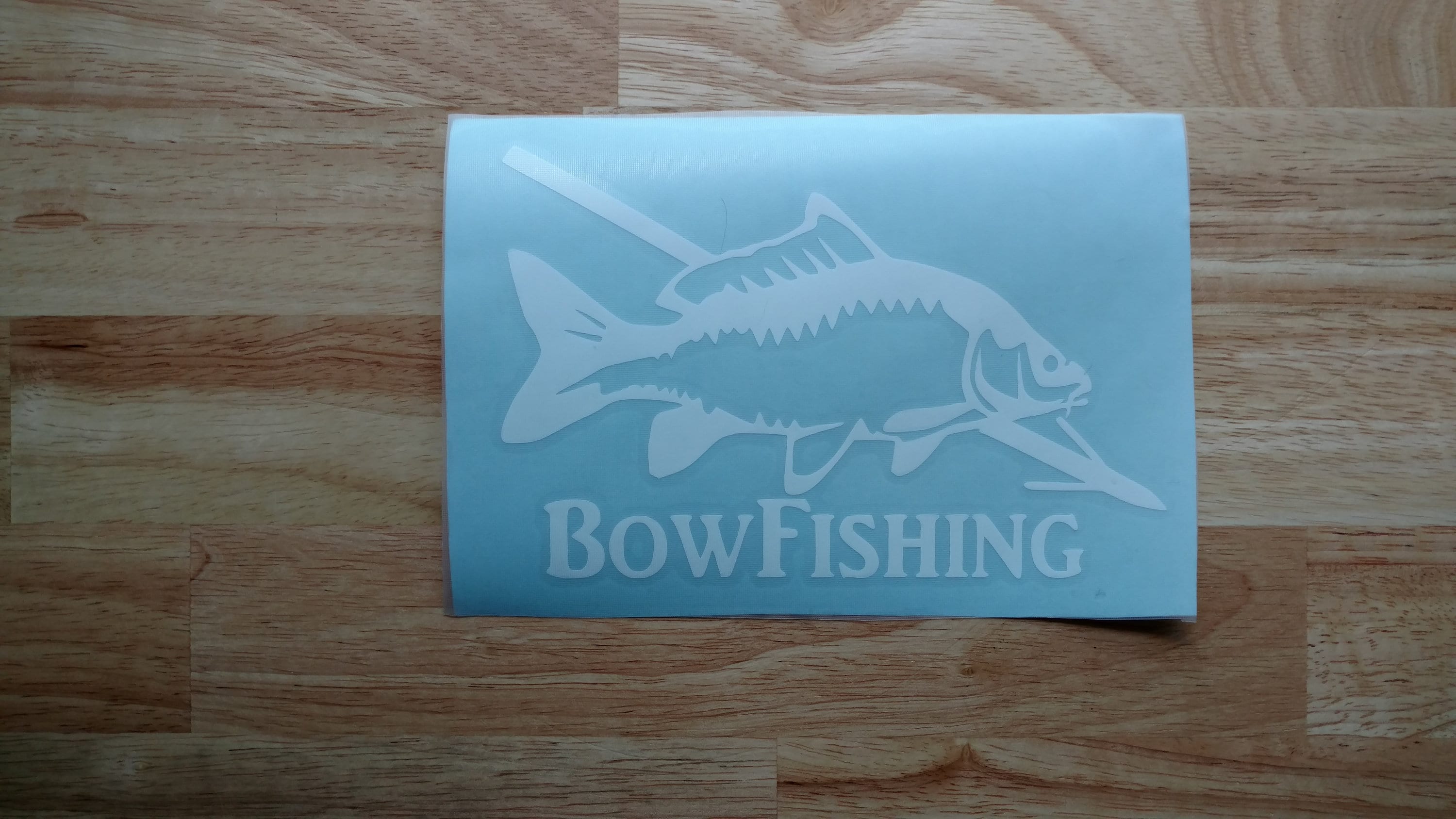 Bow Fishing Carp Fishing Vinyl Fishing Decal Sticker 22 colors | Etsy