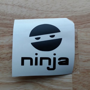 Ninja Vinyl Decal 22 Colors and 11 Sizes to Choose Truck Boat Phone ...