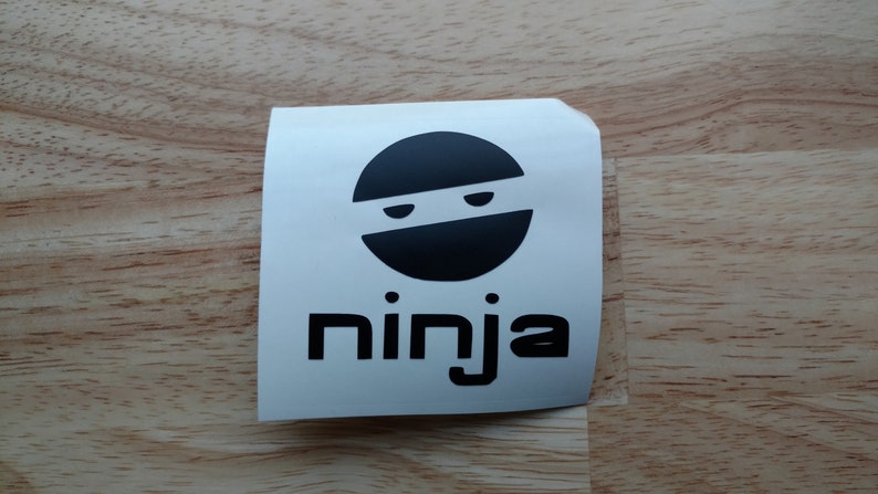 Ninja Vinyl Decal 22 Colors and 11 Sizes to Choose Truck Boat - Etsy