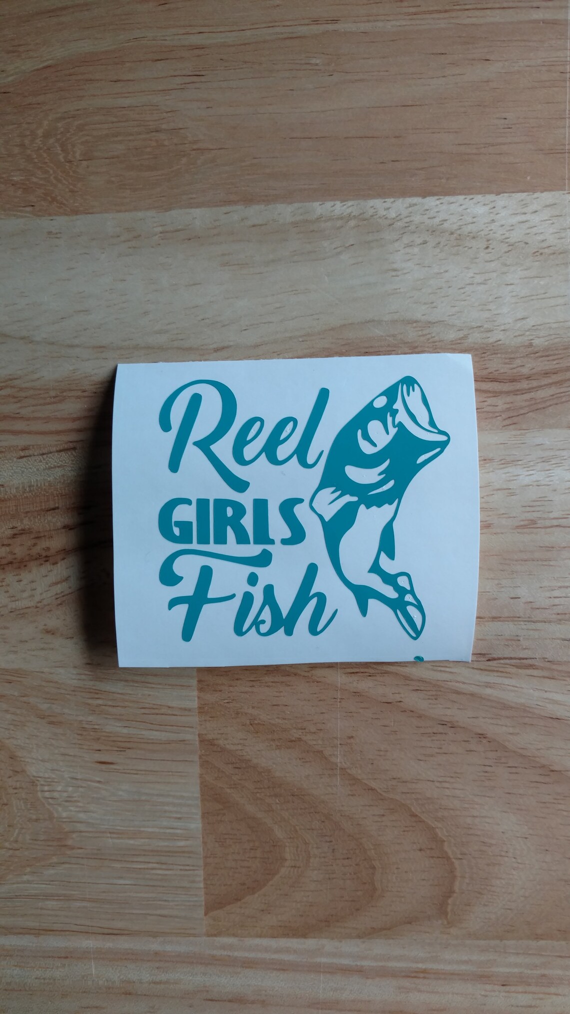 Reel Girls Fish Fishing Vinyl Fishing Decal Sticker Boat Decal | Etsy