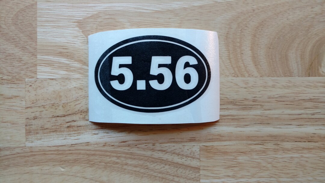 5.56 NATO Rifle Guns Fishing Vinyl Decal 22 Colors 9 Sizes to Choose ...