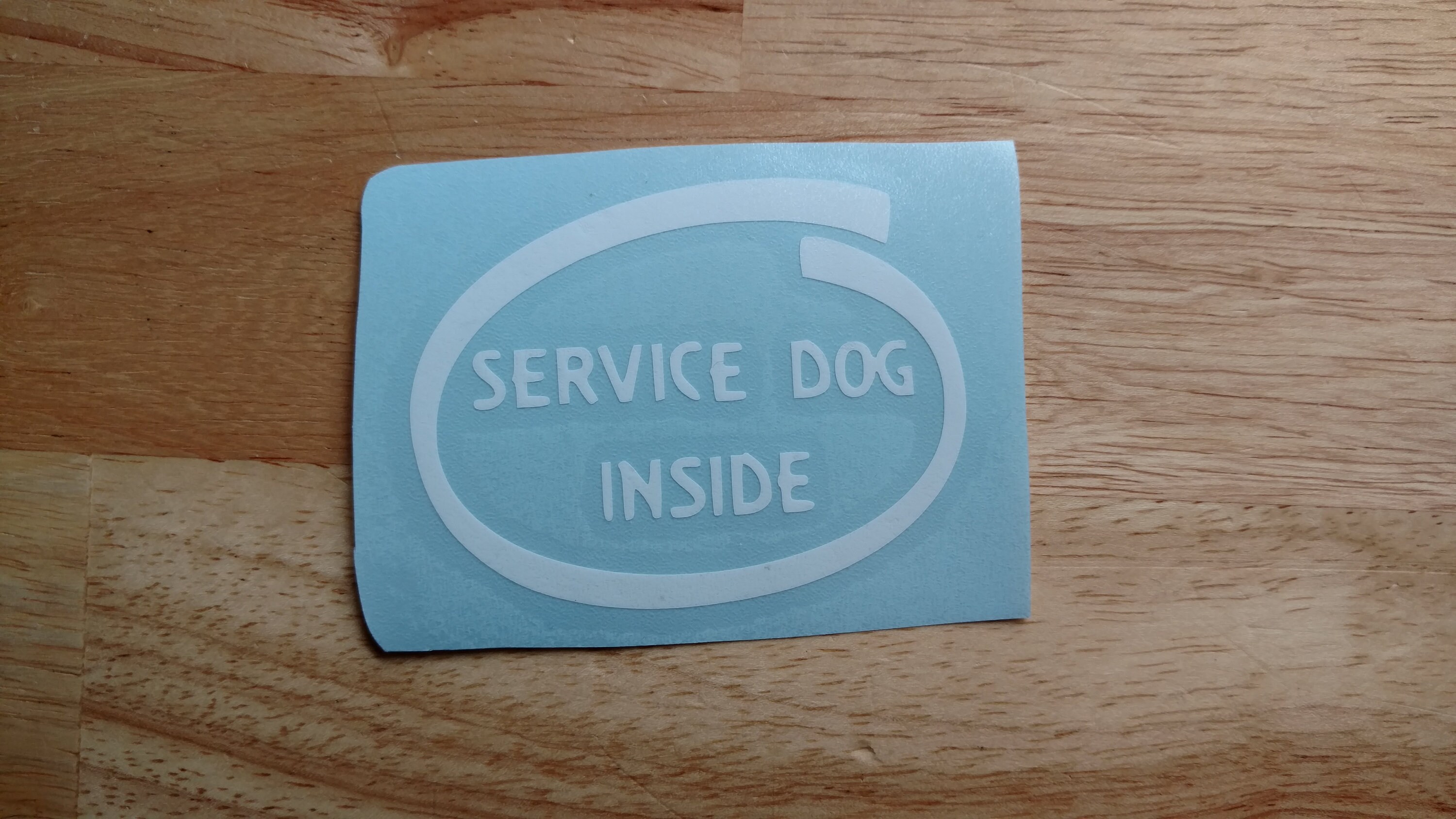 Service Dog Inside Vinyl Decal 22 Colors 8 Sizes to Choose Sticker Car ...