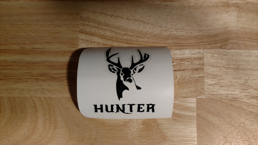 Whitetail Deer Hunter Deer Hunting Vinyl Decal 22 Colors and 10 Sizes ...