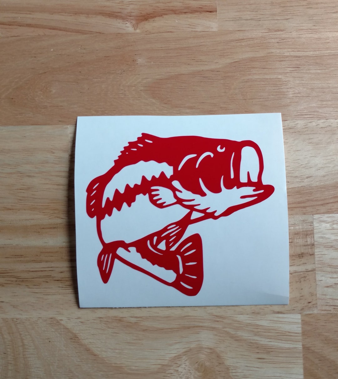 Largemouth Bass Decal Vinyl Fishing Decal Sticker Boat Decal Tournament ...