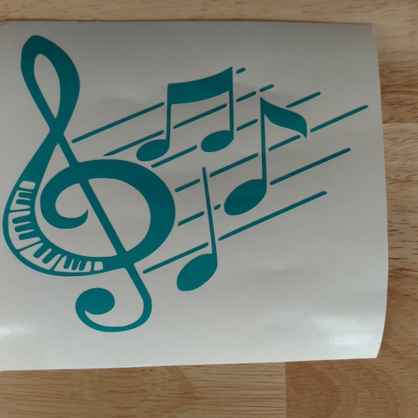 Music Notes Decal - Etsy