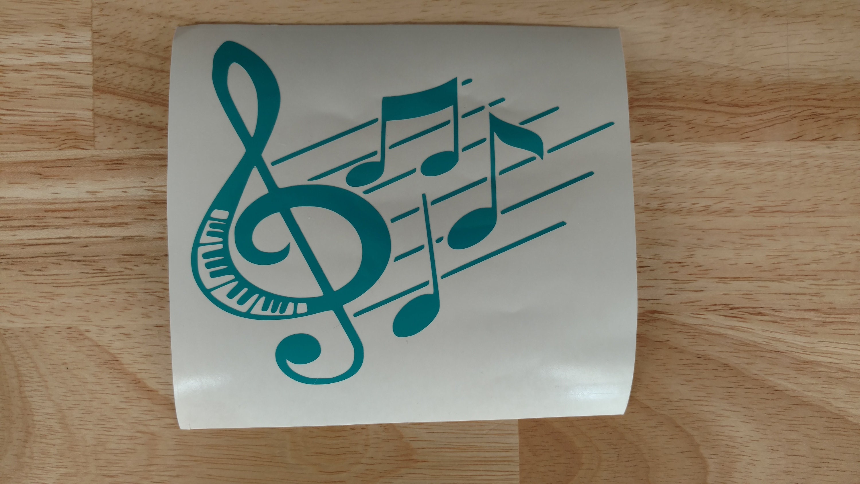Piano Music Note Vinyl Decal 22 colors 8 sizes to choose Car | Etsy