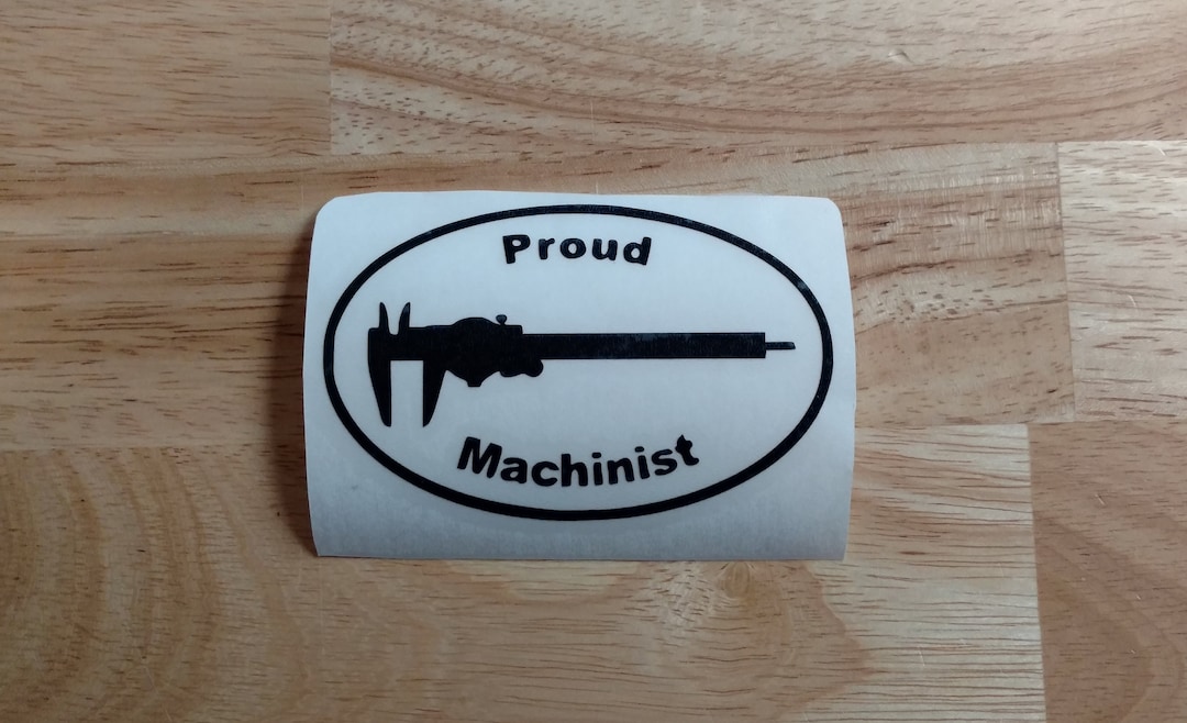 Machinist Machine Shop Machining CNC Vinyl Decal 22 Colors 11 Sizes to ...