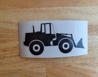 Bulldozer Construction Worker Vinyl Decal 22 Colors 10 Sizes | Etsy