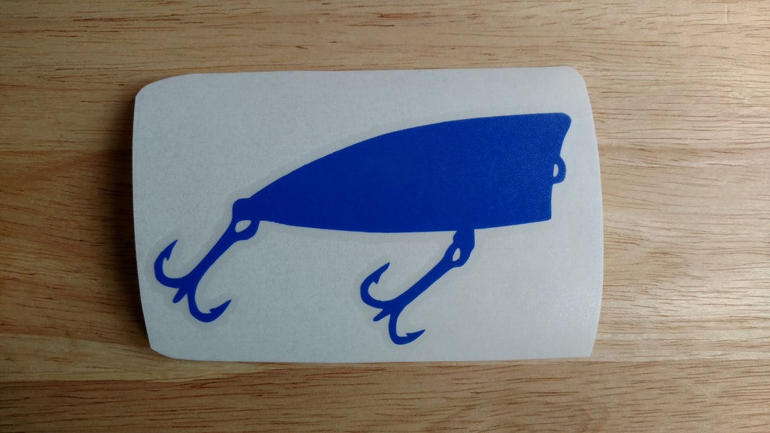 Top Water Popper Fishing Sticker 9 Sizes 22 Colors to Choose From Vinyl ...