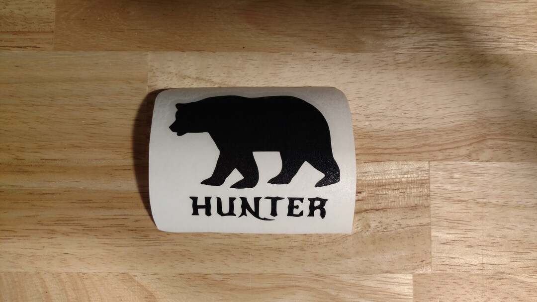 Bear Hunter Black Bear Hunting Vinyl Decal 22 Colors and 10 Sizes to ...