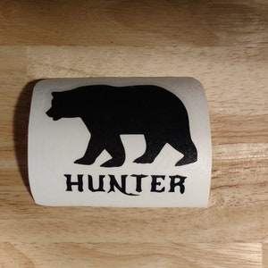 Bear Hunter Black Bear Hunting Vinyl Decal 22 Colors and 10 Sizes to ...