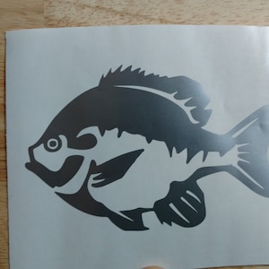 Bluegill Vinyl Fishing Decal Sticker Boat Decal Tournament Fishing ...