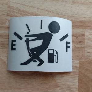 Gas Gage Novelty Fishing Vinyl Fishing Decal 22 Colors to Choose ...