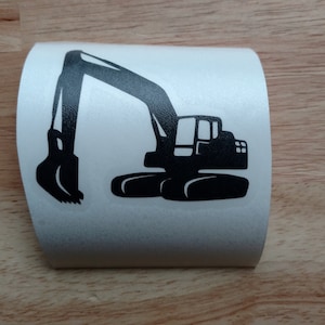Trackhoe Construction Worker Vinyl Decal 22 Colors 10 Sizes to Choose ...