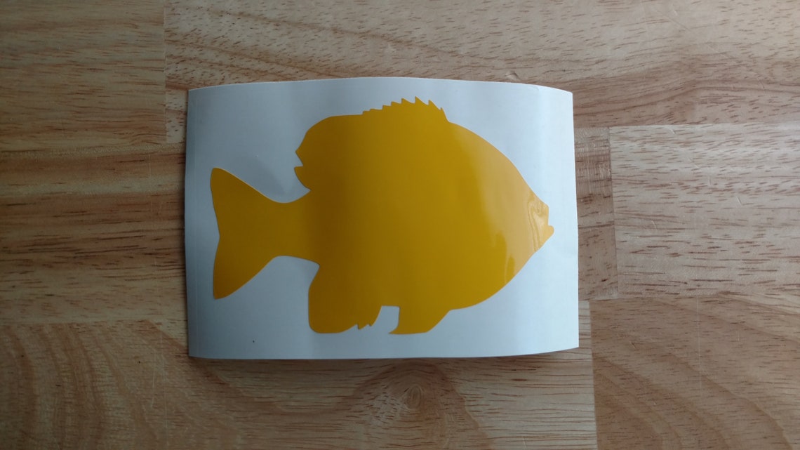 Bluegill Vinyl Fishing Decal Sticker Boat Decal Tournament | Etsy