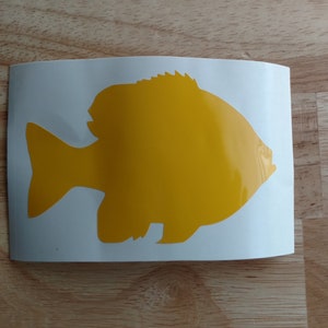 Bluegill Vinyl Fishing Decal Sticker Boat Decal Tournament Fishing ...