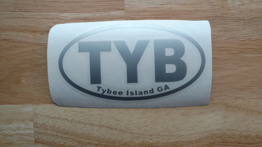 Tybee Island Georgia Tybee Decal Vinyl Decal 22 Colors 9 Sizes Car ...