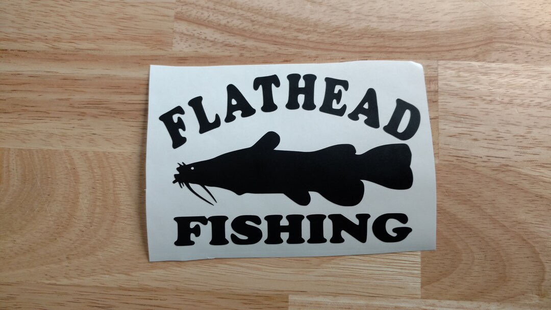 Flathead Fishing Catfish Vinyl Fishing Decal 22 Colors 9 Sizes to ...
