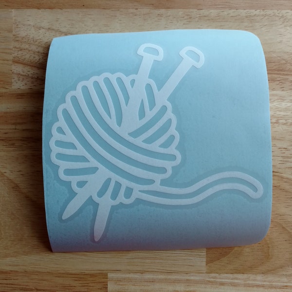 Knitting Vinyl Decal - Etsy