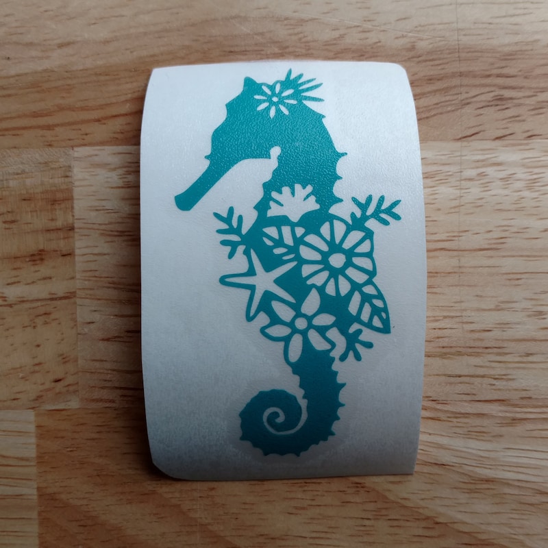 Seahorse Wall Decal - Etsy