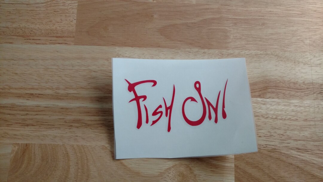 Fish on Vinyl Fishing Decal 22 Colors 9 Sizes to Choose From Sticker ...