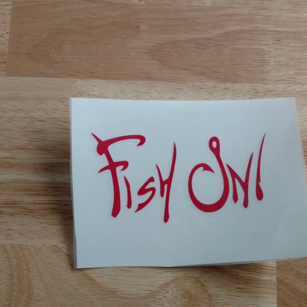 Fishing Decal - Etsy