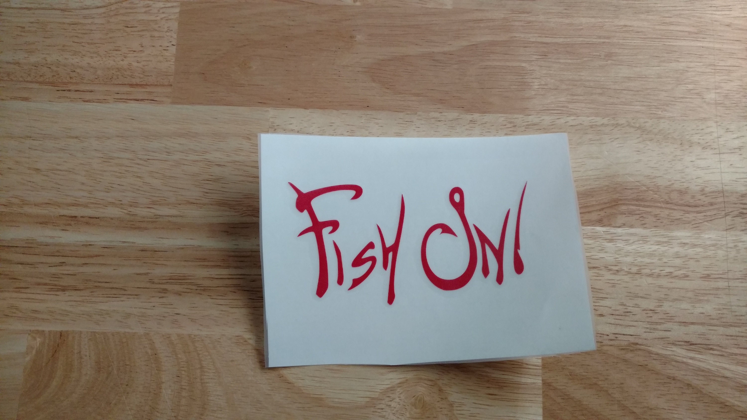 Fish on Vinyl Fishing Decal 22 Colors 9 Sizes to Choose From Sticker ...