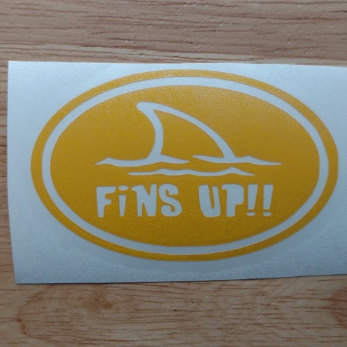 Shark Fin Fins up Shark Fishing Vinyl Decal 22 Colors 15 Sizes - Etsy