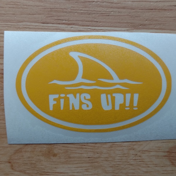 Fins up Bubble up Decal - Etsy
