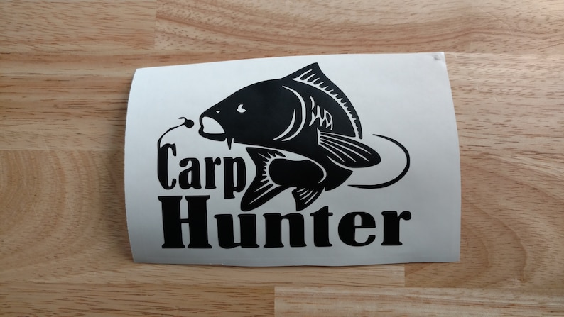 Carp Hunter Carp Fishing Vinyl Decal 22 colors 8 sizes to | Etsy