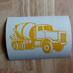 Cement Mixer Concrete Truck Vinyl Decal 22 Colors 8 Sizes to Choose ...