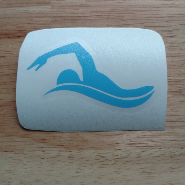 Swimmer Decal - Etsy