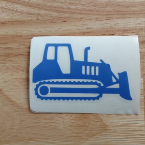 Bulldozer Construction Worker Vinyl Decal 22 Colors 10 Sizes to Choose ...