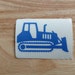Bulldozer Construction Worker Vinyl Decal 22 Colors 10 Sizes to Choose ...
