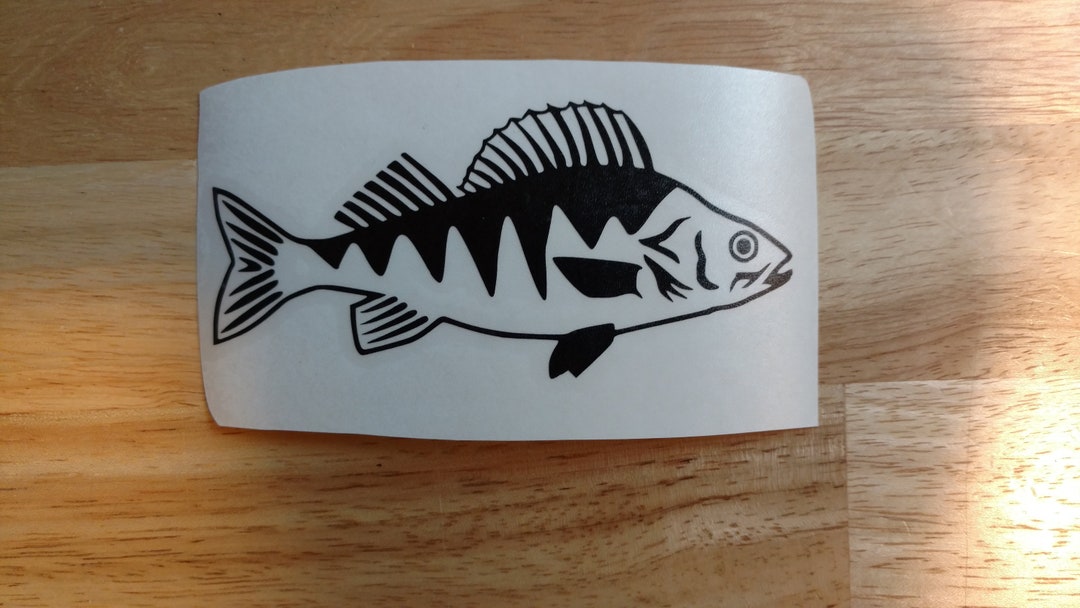 Perch Yellow Perch Vinyl Fishing Decal Sticker Boat Decal Tournament ...