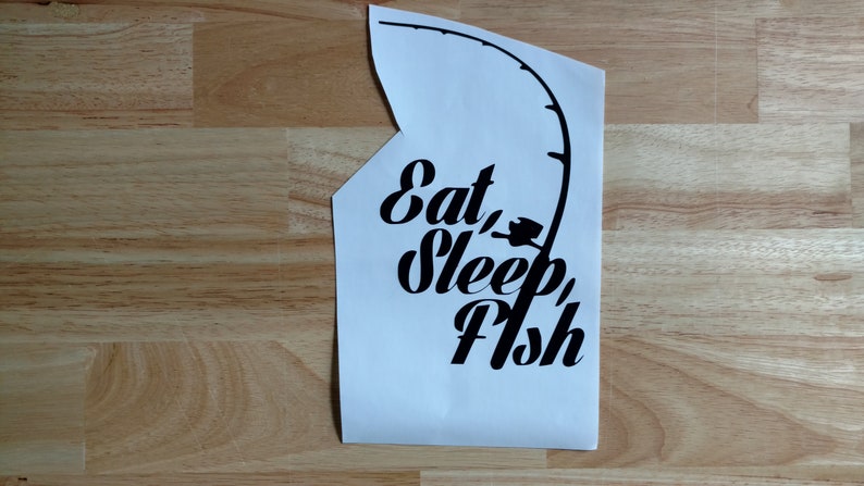 Eat Sleep Fish Vinyl Fishing Decal Sticker Boat Decal - Etsy