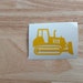 Bulldozer Construction Worker Vinyl Decal 22 Colors 10 Sizes to Choose ...