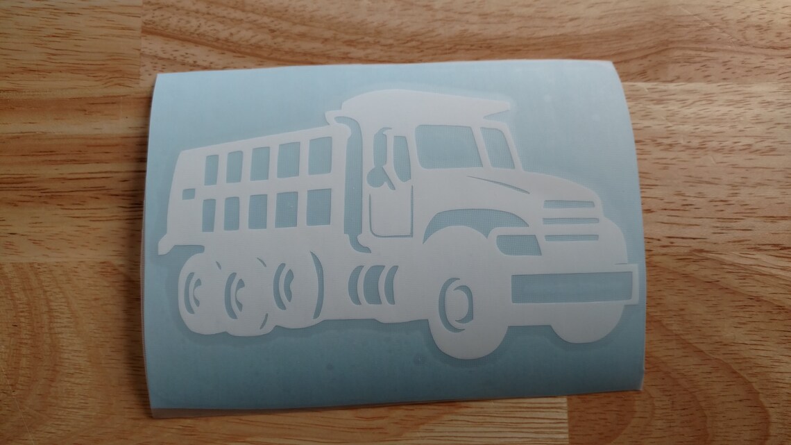 Dump Truck Owner Operator Tri-axle Vinyl Decal 22 Colors 8 - Etsy