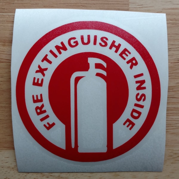 Fire Extinguisher Sticker - Etsy