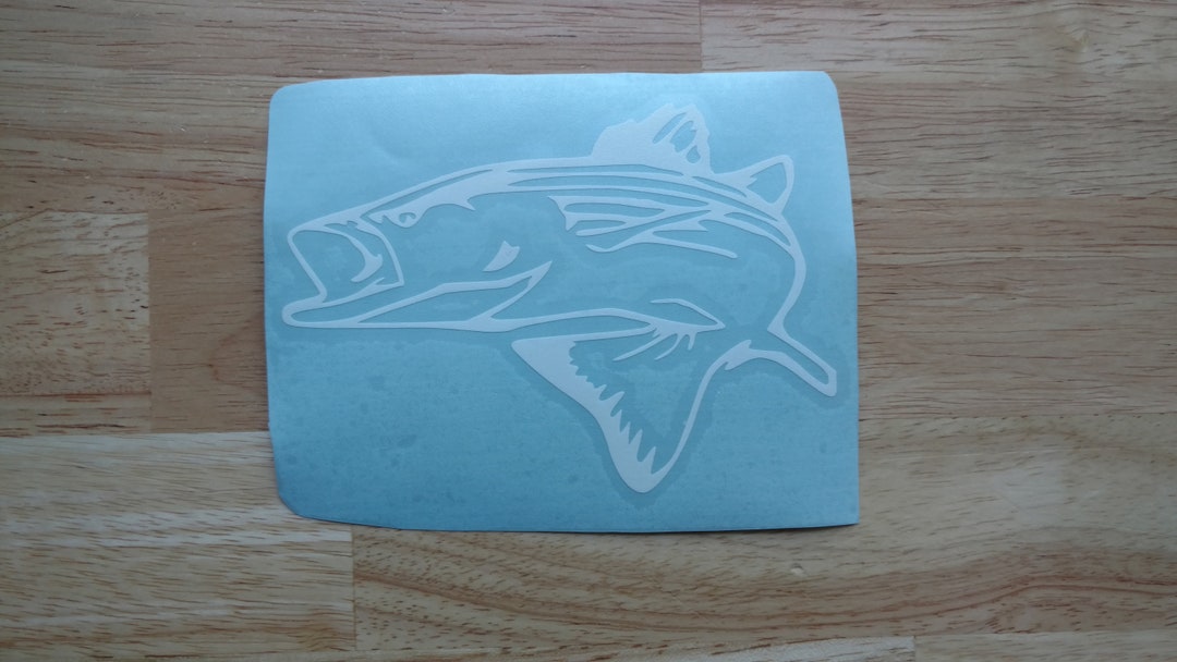 Striper Striped Bass Fishing Vinyl Decal 22 Colors 10 Sizes to Choose ...