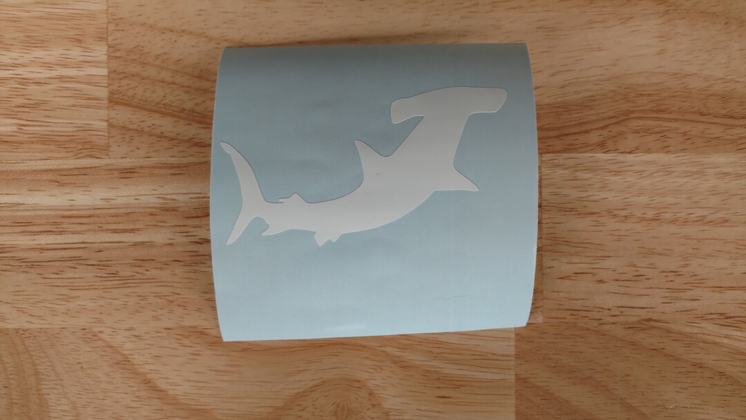 Hammerhead Shark Fishing Vinyl Decal 22 Colors 15 Sizes to Choose ...